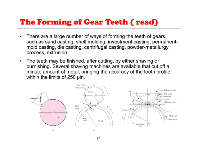Types of gears and its functions, design | PPT