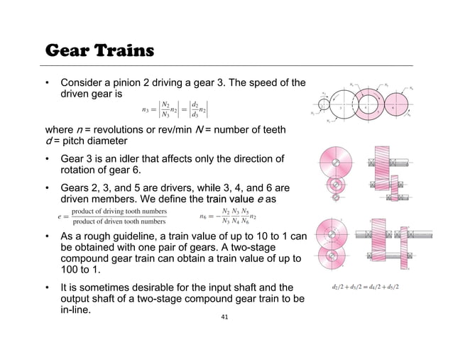 Types of gears and its functions, design | PPT