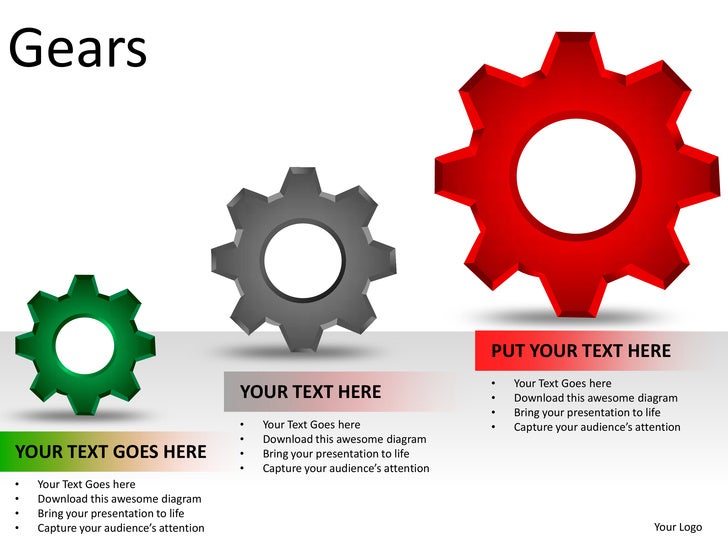 Gears powerpoint presentation templates
