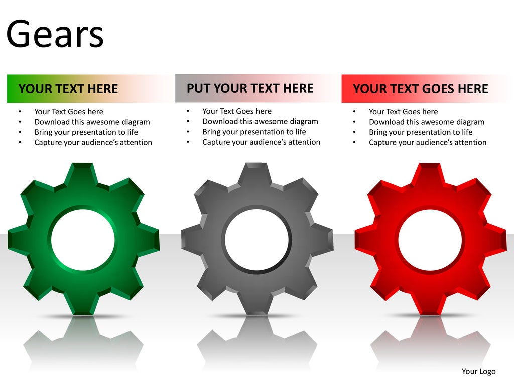 Gears powerpoint presentation templates