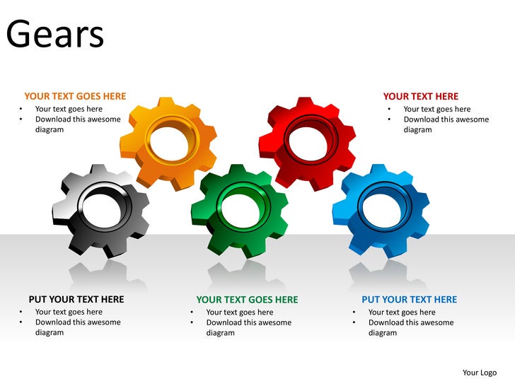 Gears powerpoint presentation templates