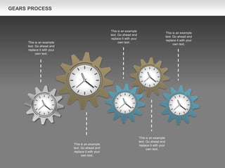 Process with Gears (for PowerPoint and Google Slides) | PPTX | Business ...