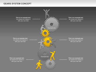 Gears System Concept Diagram (for PowerPoint and Google Slides) | PPTX