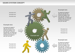 Gears System Concept Diagram (for PowerPoint and Google Slides) | PPTX