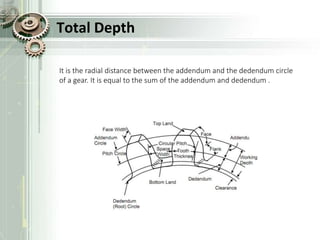 Gear terminology Mechanical 3rd Sem GTU | PPT