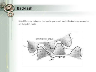 Gear terminology Mechanical 3rd Sem GTU | PPT