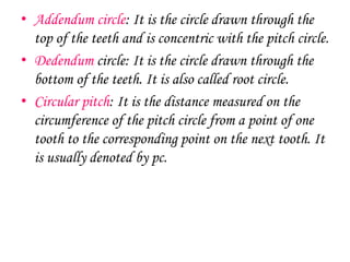 Gear tooth terminology | PPTX