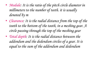 Gear tooth terminology | PPTX
