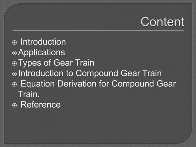 Compound Gear train | PPTX | Physics | Science