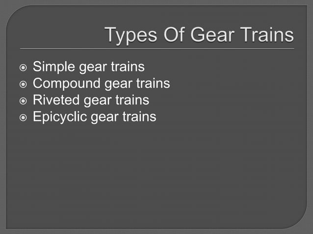 Compound Gear train | PPTX | Physics | Science
