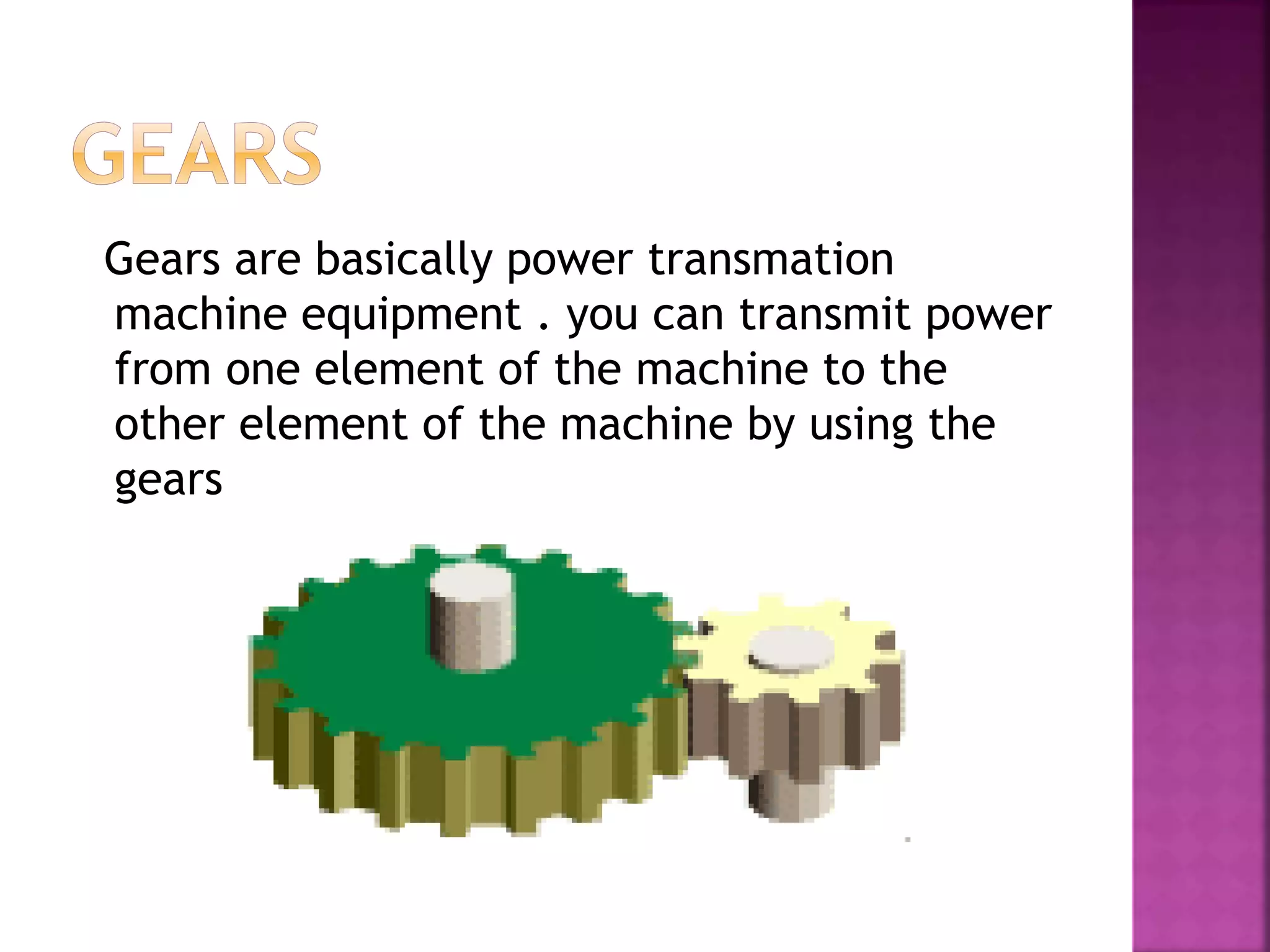 Gear train | PPTX