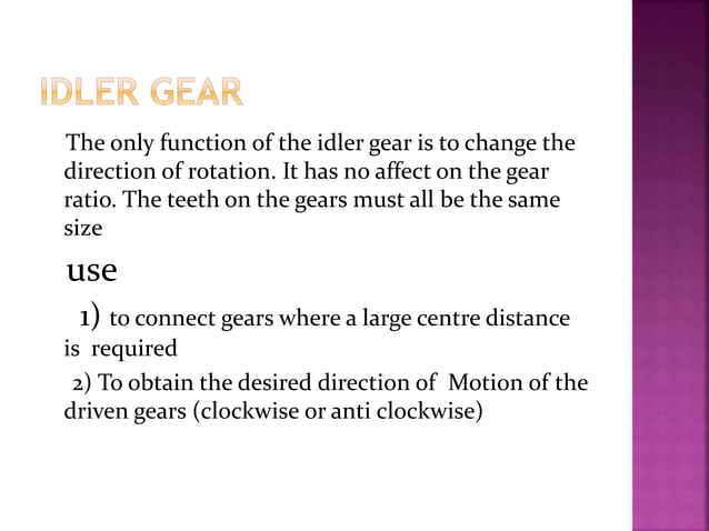 Gear train | PPT