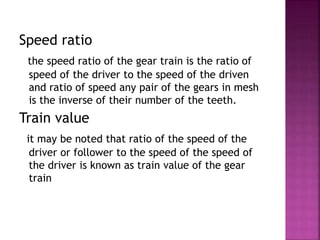 Gear train | PPT