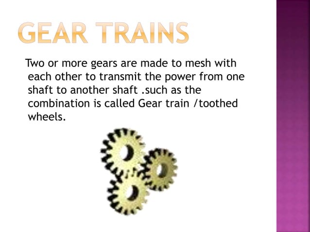 Gear train | PPT