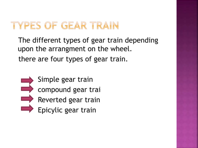 Gear train | PPT