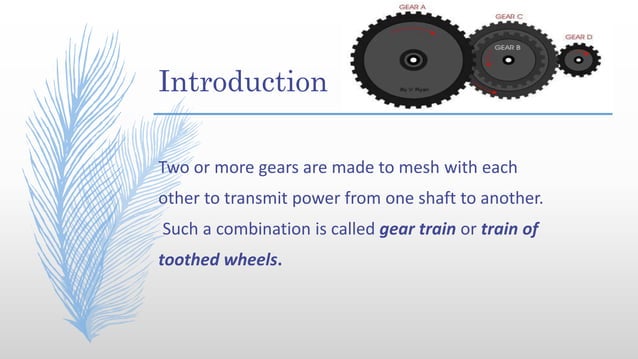 Presentation - Gear train | PPT