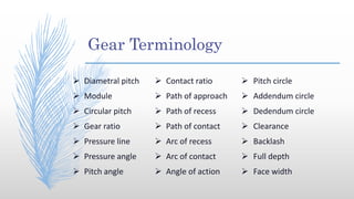 Presentation - Gear train | PPT