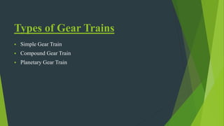 What Is Gear trains | PPT