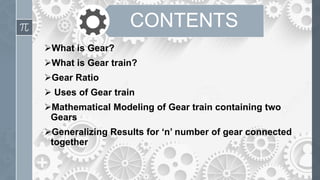 Gear train | PDF