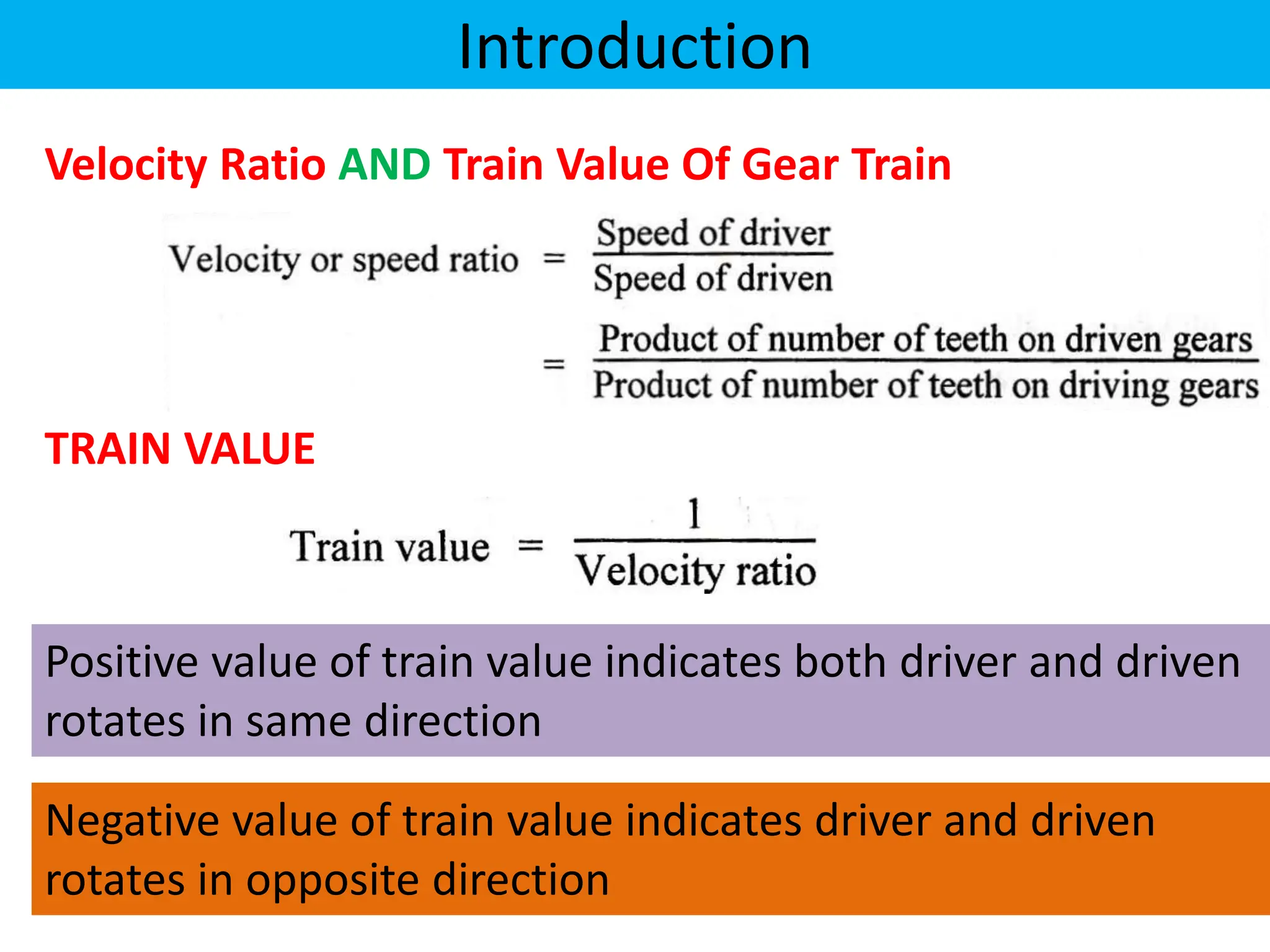GEAR TRAIN- BASIC CONCEPTS AND WORKING PRINCIPLE | PPTX