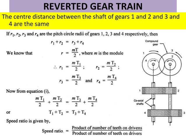 GEAR TRAIN- BASIC CONCEPTS AND WORKING PRINCIPLE | PPTX