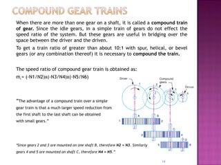 Gear trains.lecture 10 | PPT