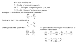Gear trains | PPTX