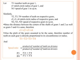 Gear trains by k.santhosh | PPT | Physics | Science