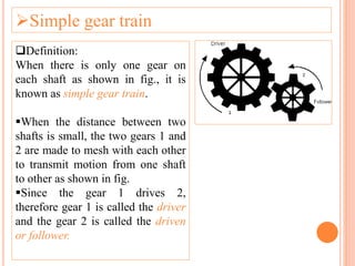 Gear trains by k.santhosh | PPT | Physics | Science