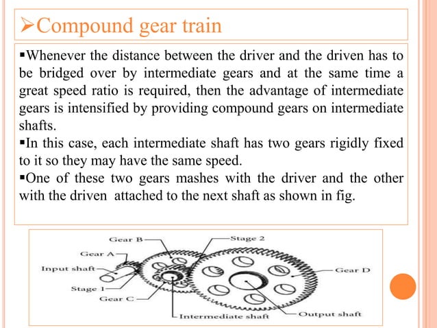 Gear trains by k.santhosh | PPT | Physics | Science