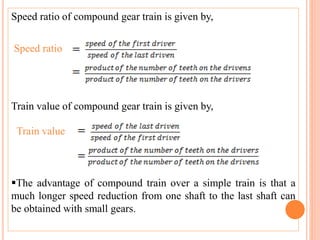 Gear trains by k.santhosh | PPT | Physics | Science