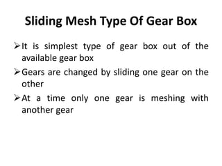 Gear transmission system | PPTX