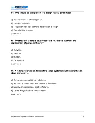 Gear up Your Career with ASQ Certified Reliability Engineer (CRE ...