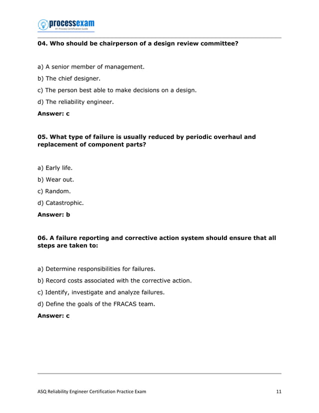 Gear up Your Career with ASQ Certified Reliability Engineer (CRE ...
