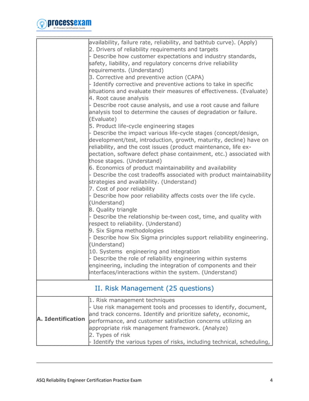 Gear up Your Career with ASQ Certified Reliability Engineer (CRE ...