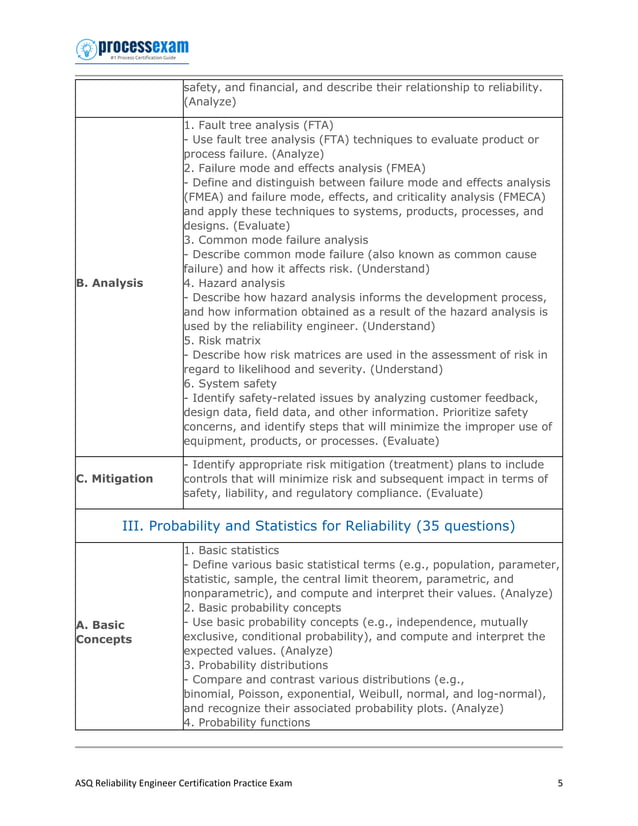 Gear up Your Career with ASQ Certified Reliability Engineer (CRE ...