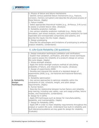 Gear up Your Career with ASQ Certified Reliability Engineer (CRE ...