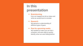 Gear we are week 4 presentation | PPT