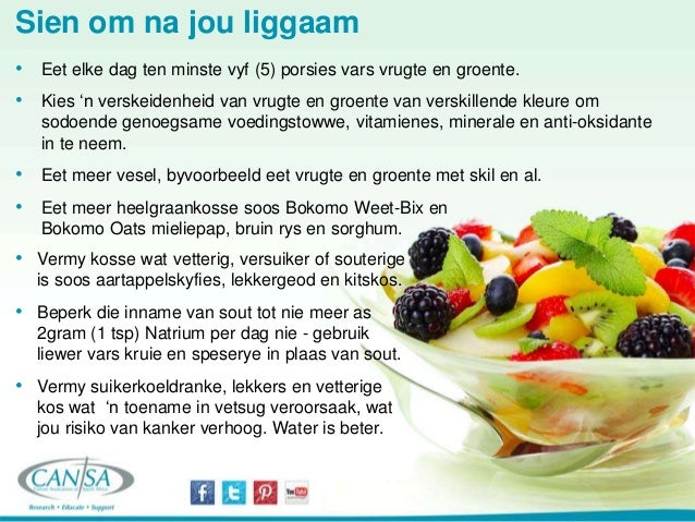 CANSA Gebalanseerde Lewenstyl 2014