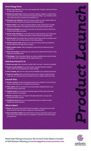 Checklist: Ready for Launch | PDF