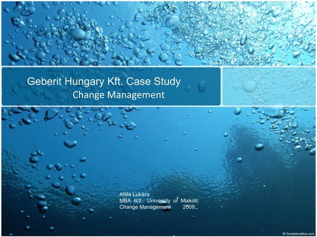 Change Management at Geberit Ltd. - Case Study | PPT
