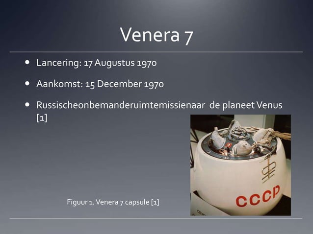 Venera 7 17 Augustus 1970 | PPTX