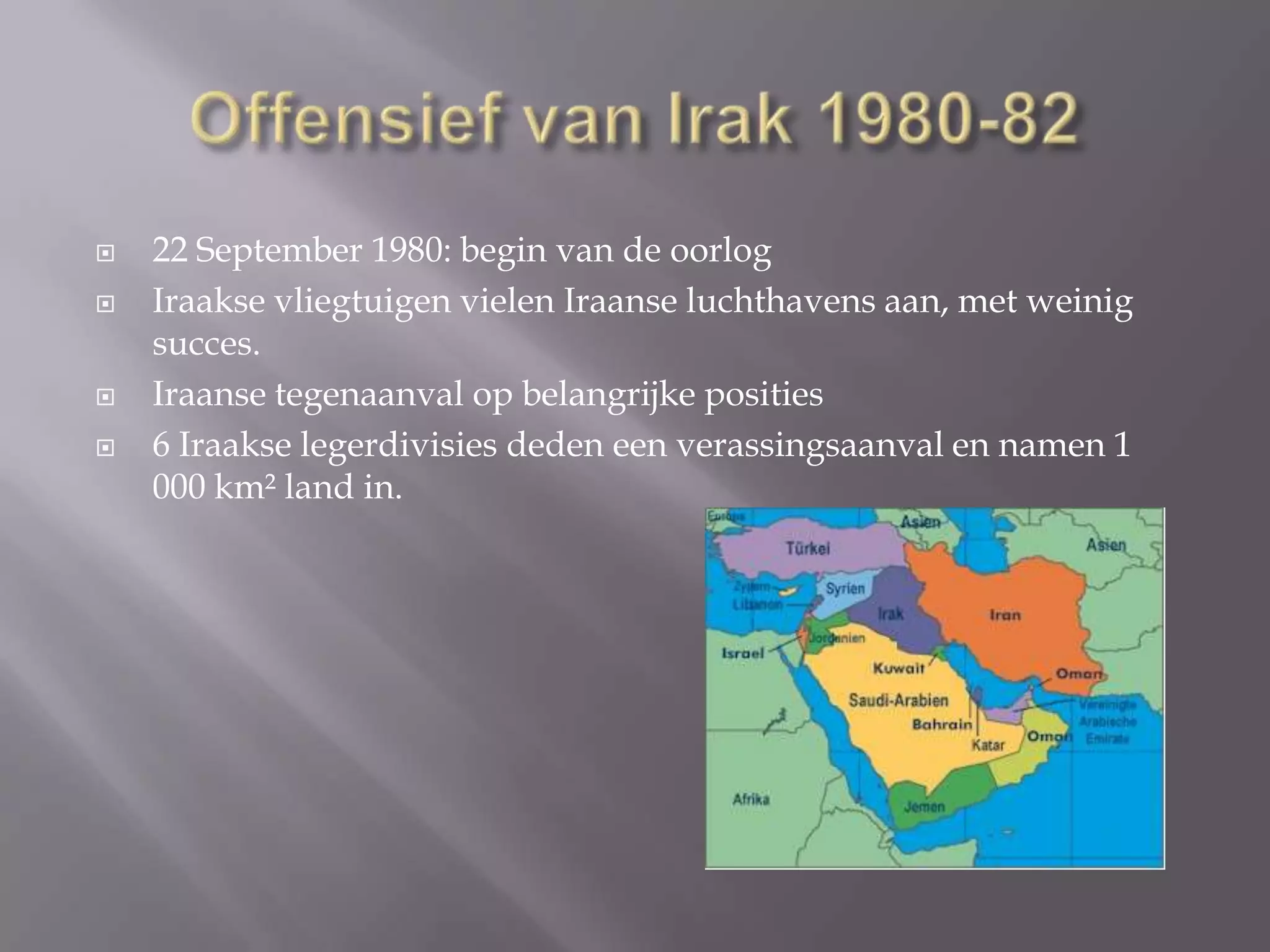 Irak-Iran oorlog | PPT