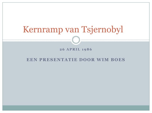 Kernramp Tsjernobyl | PPTX
