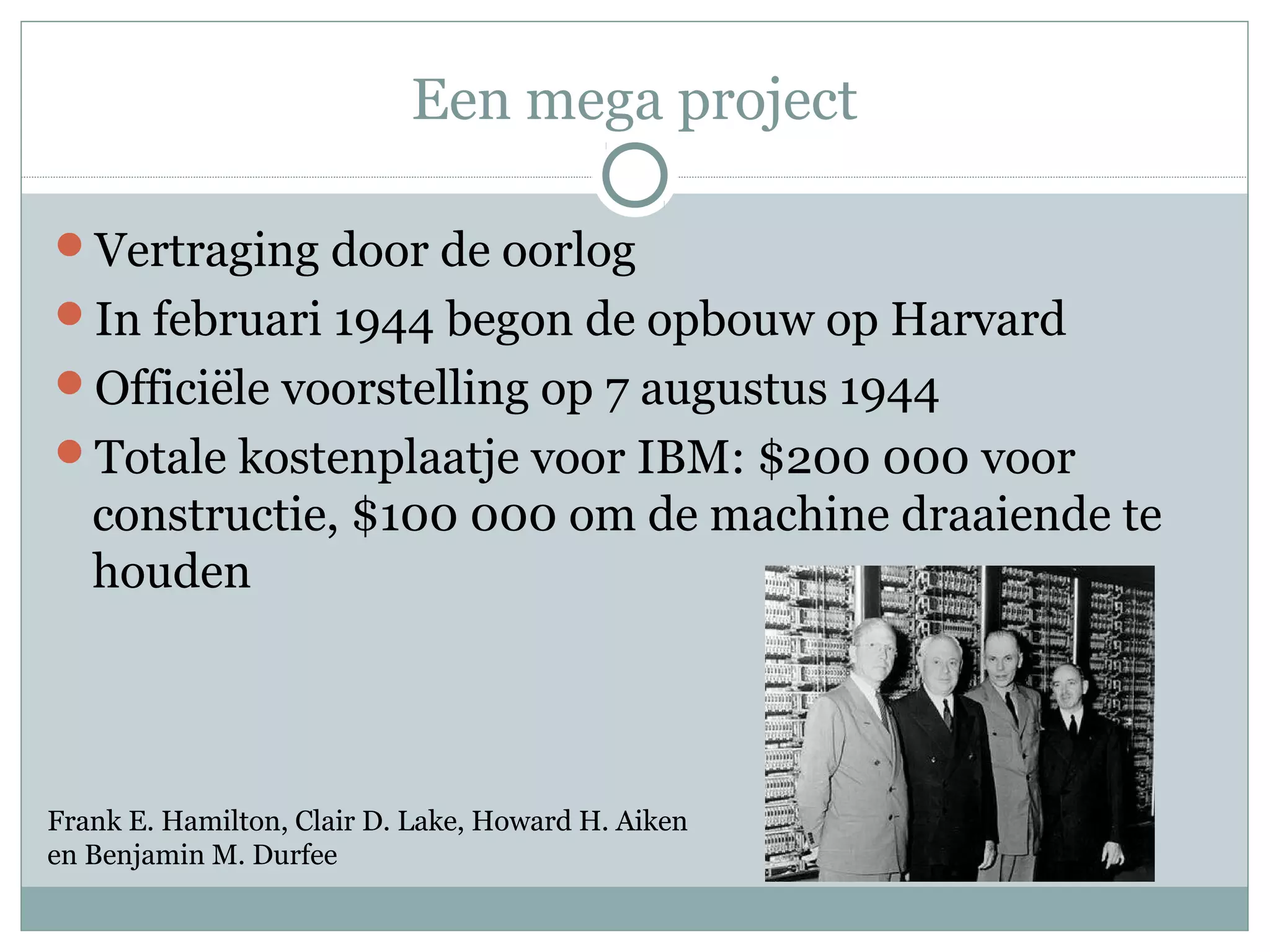 Harvard Mark I | PPT