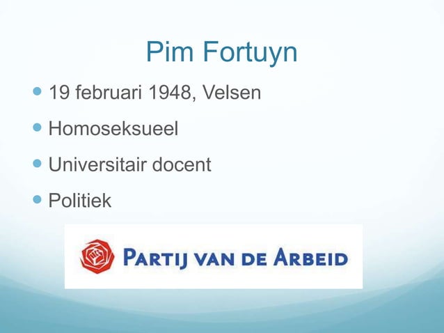 Pim Fortuyn | PPTX