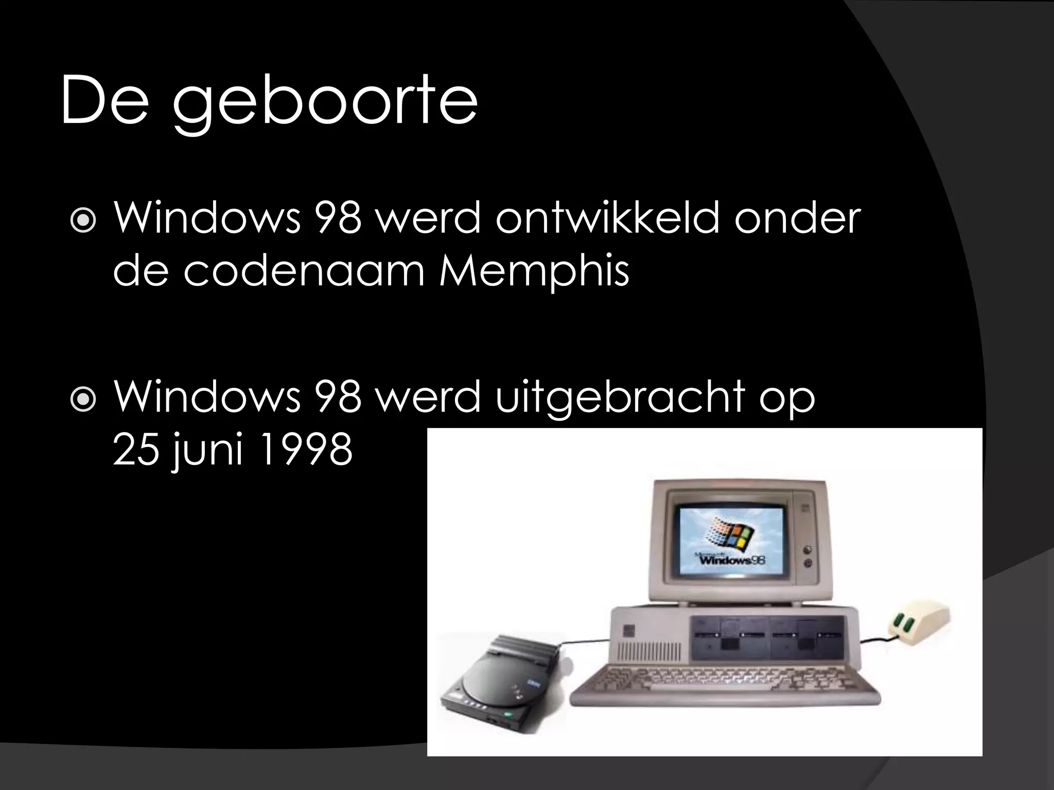 Gebeurtenis (Windows 98) | PPTX | Operating Systems | Computer Software and Applications