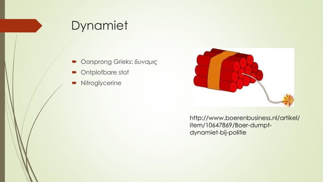 Eerste demonstratie dynamiet door Alfred Nobel | PPT