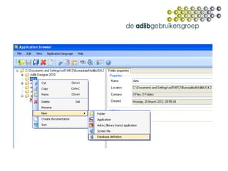 Adlib designer - databank creëren vanaf nul | PPT