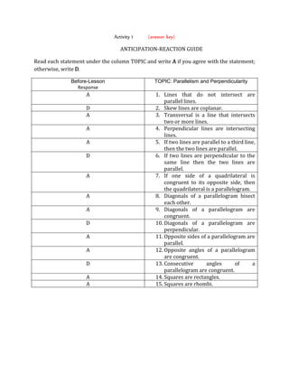 Activity 1 (answer key) | DOCX